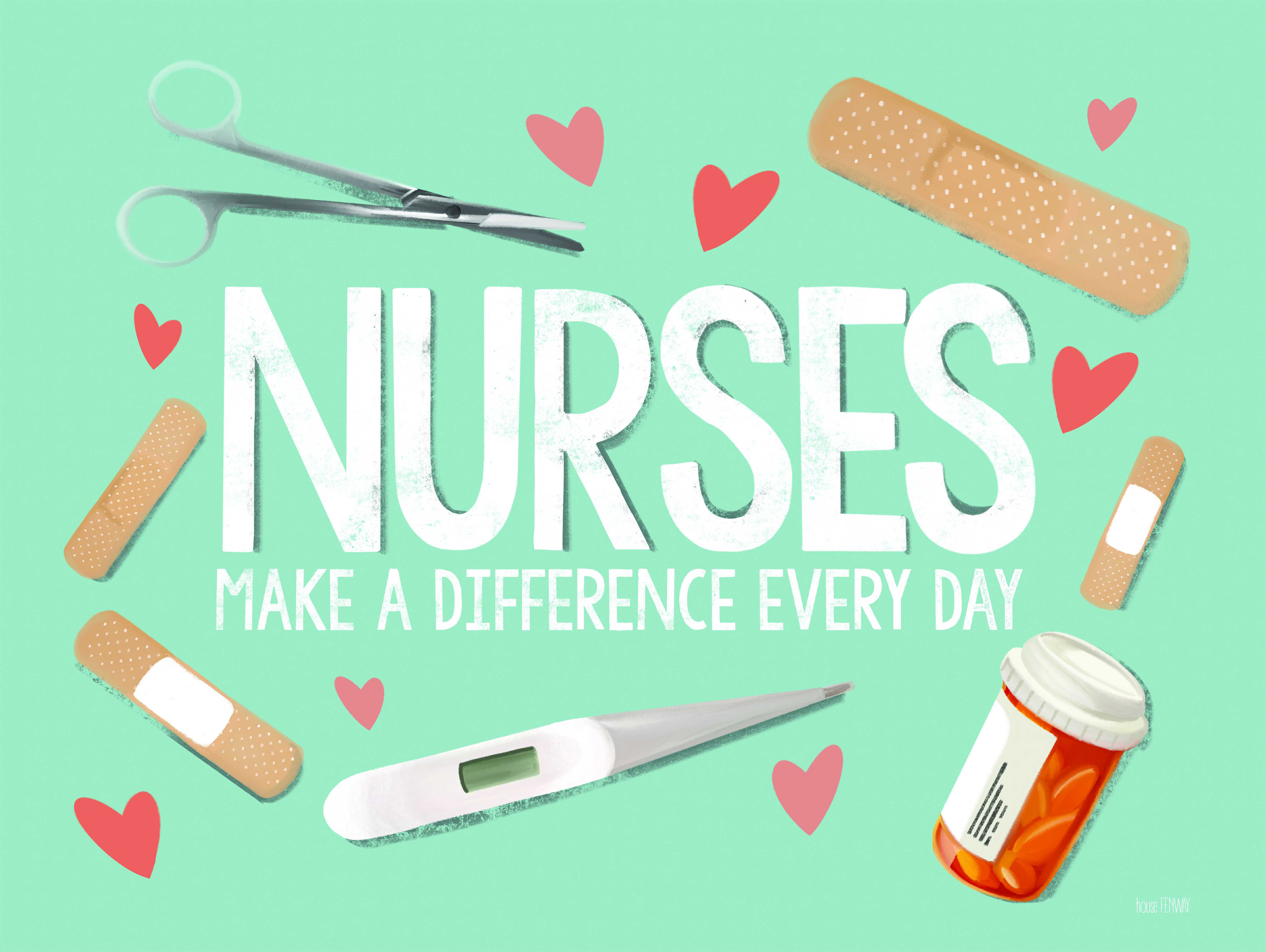 Trinx Nurses Make a Difference - Wrapped Canvas Print | Wayfair